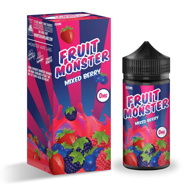 Mixed Berry Ice Frozen de Fruit Monster Salts - Vapemex